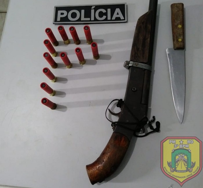 Chupinguaia Policiais Militares Do 3º Bpm Apreendem Arma De Fogo E
