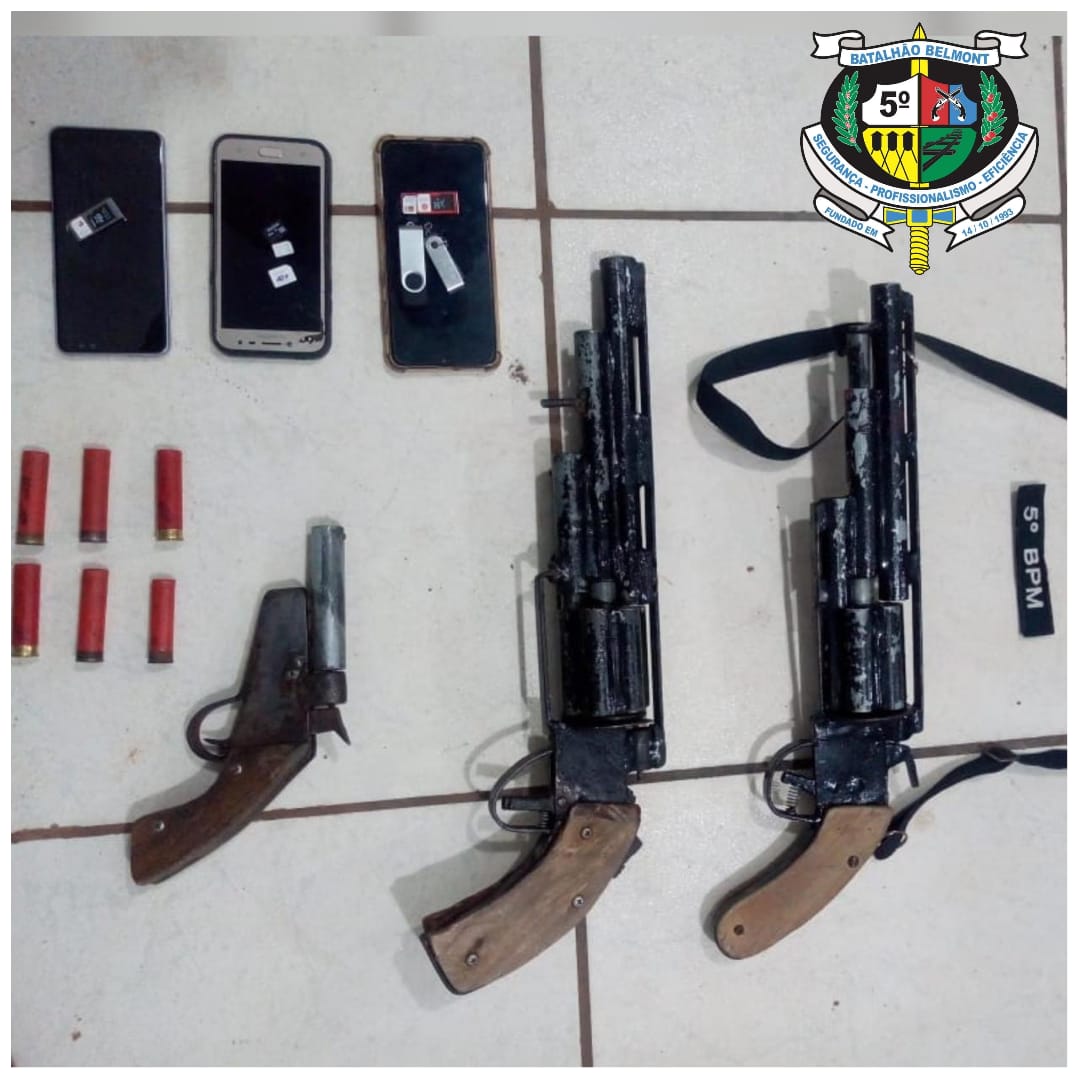 Policiais Militares Prendem Membro De Facção Criminosa E Três Armas De